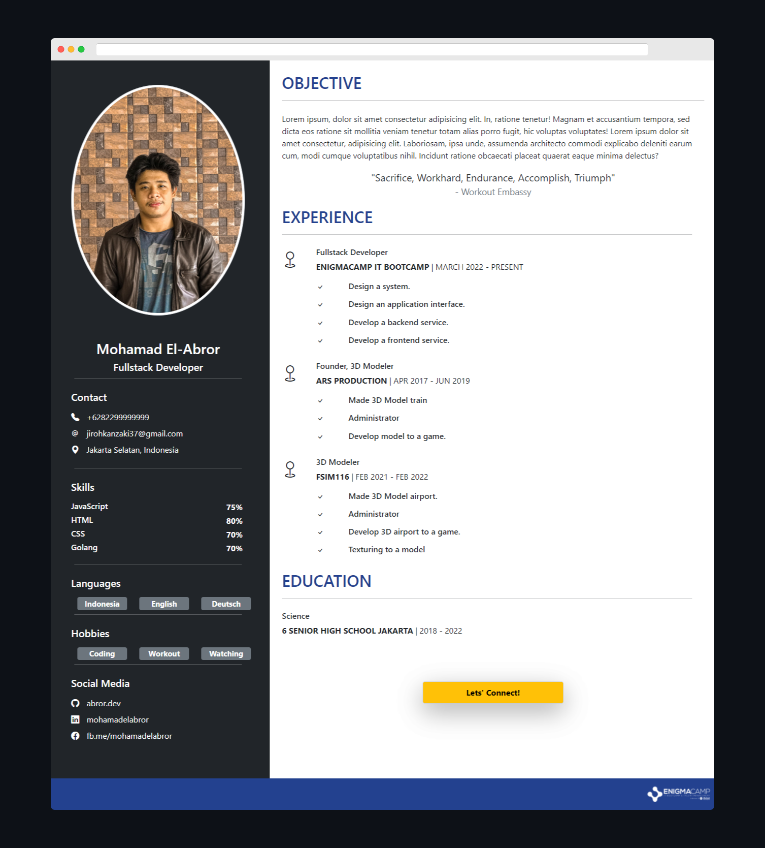 GitHub - luxamrown/SlicingBootstrapCV: Slicing CV Design with Bootstrap