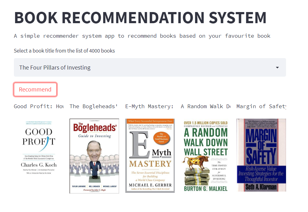GitHub - ashok426/Recommender-System: Book Recommendation Using ...