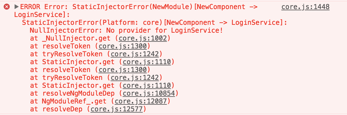 StaticInjectorError(NewModule)[NewComponent -> ]: · Issue #3287 · storybookjs/storybook · GitHub