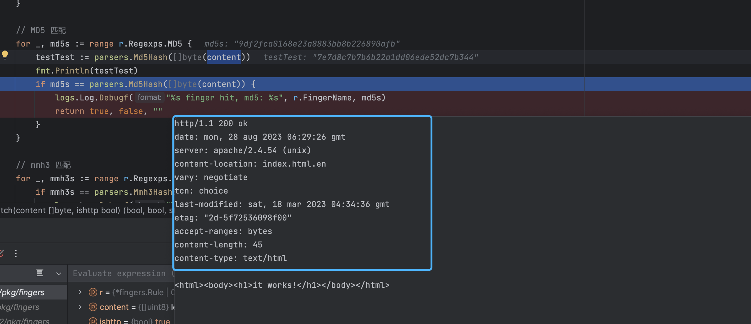 关于 body 的 md5匹配 · Issue #44 · chainreactors/gogo · GitHub