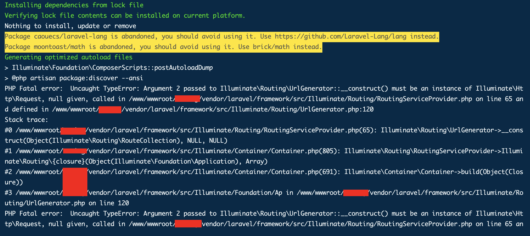 [BUG] sh update.sh 更新报错 · Issue #160 · ProxyPanel/ProxyPanel · GitHub