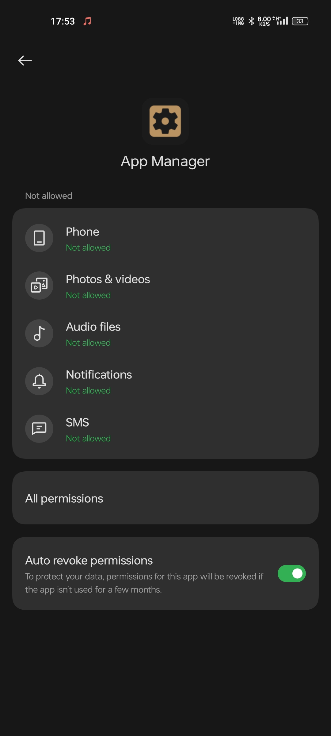 App Manager shows improper behavior on Android SDK 33 · Issue #847 ...