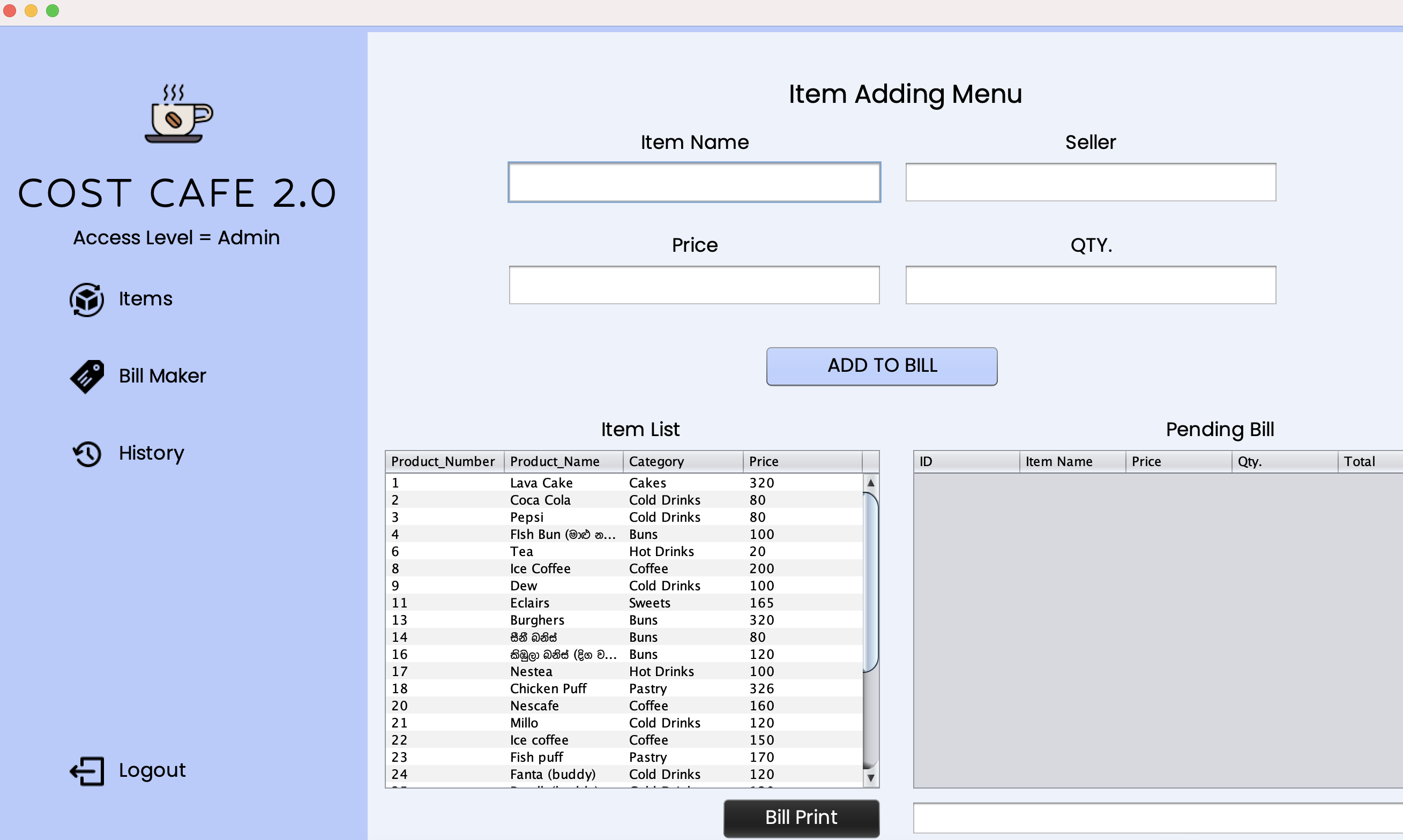 GitHub - DeegayuA/COST-CAFE: Java project done for 2nd year 1st sem.
