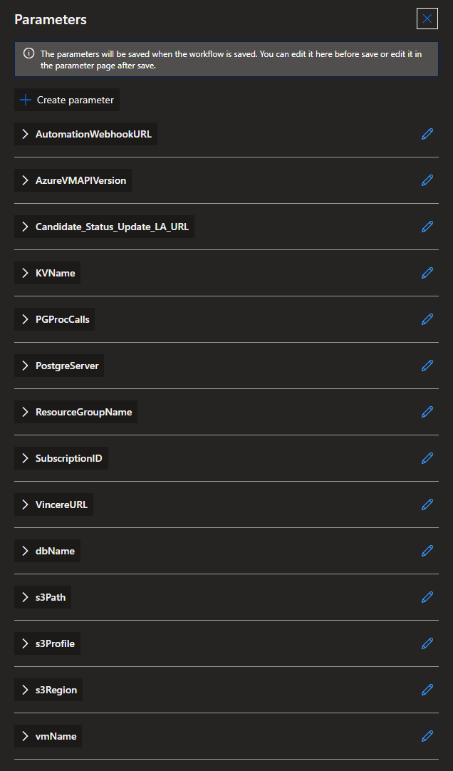 Changed Parameter Vallues Not Saved · Issue #2575 · Azure/LogicAppsUX · GitHub