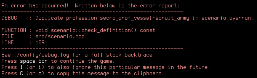 New Secronom Issues · Issue #72 · Kenan2000/CDDA-Structured-Kenan-Modpack · GitHub