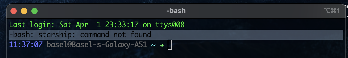 command not found: starship on launch or terminal session · Issue #2185 · withfig/fig · GitHub