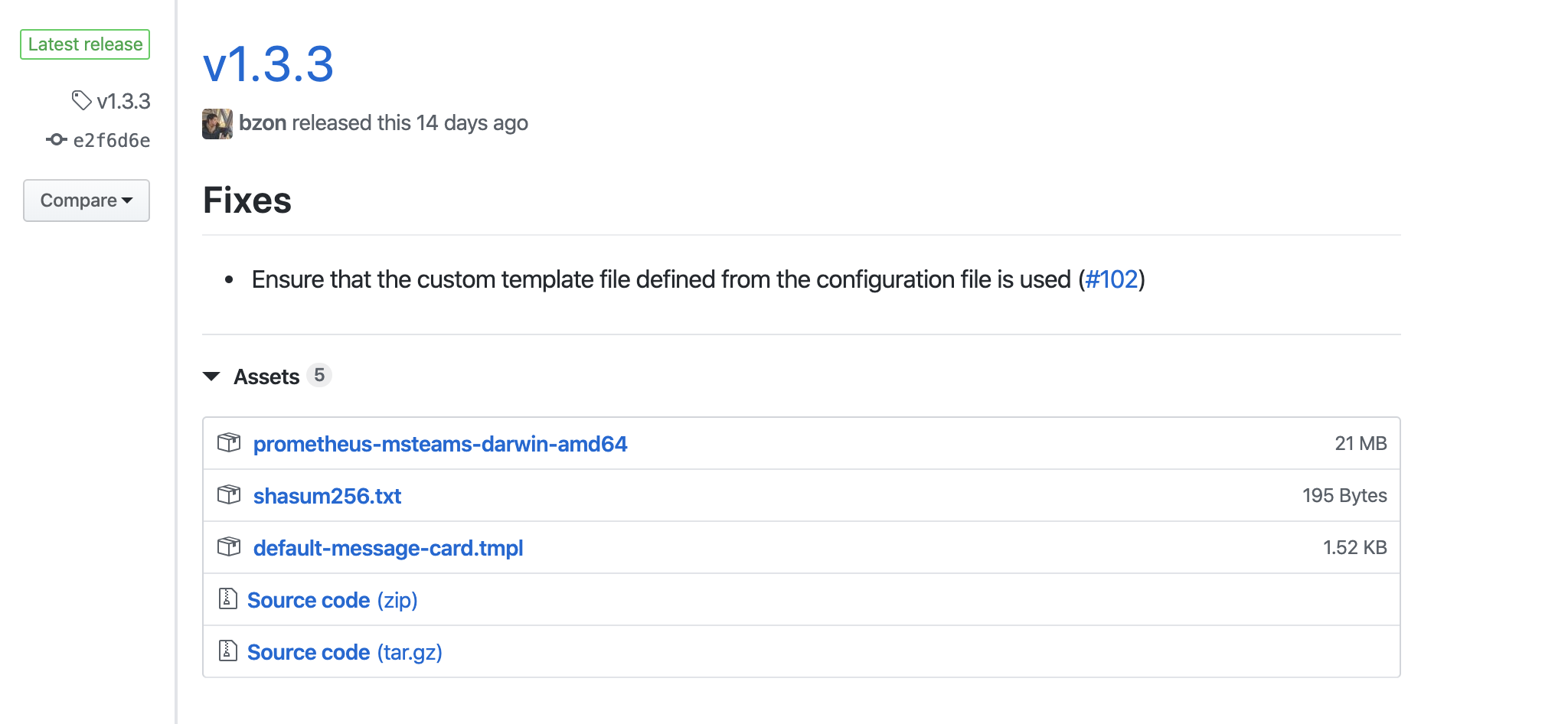 Provide linux binary for v1.3.3 · Issue #106 · prometheus-msteams ...