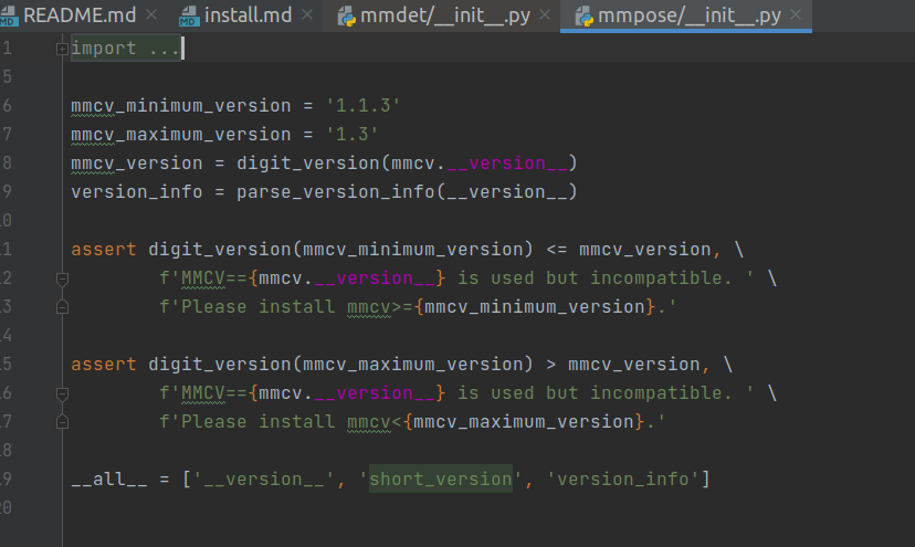 mmcv version incompatibility · Issue #748 · open-mmlab/mmpose · GitHub