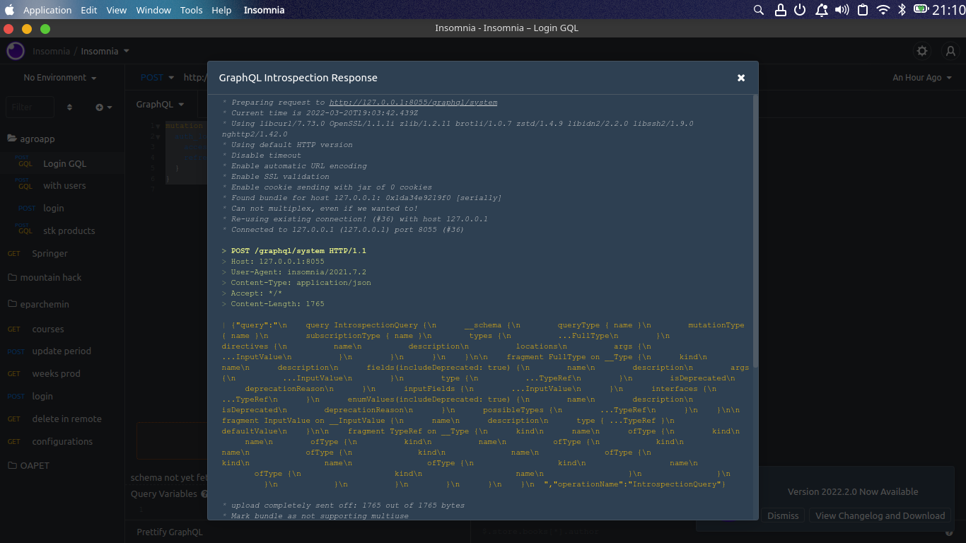 Got status 500 fetching schema from "http://127.0.0.1:8055/graphql/system" · Issue #12256 ...