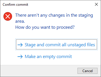 new "make an empty commit" option is bad UX · Issue #10629 · gitextensions/gitextensions · GitHub