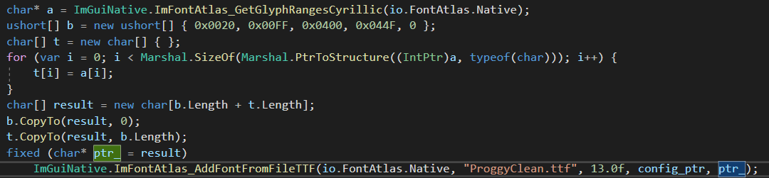 Russian letters · Issue #267 · ImGuiNET/ImGui.NET · GitHub