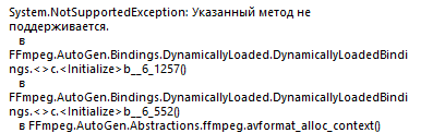 avformat_alloc_context NullReferenceException (using VideoStreamDecoder example code) · Issue ...
