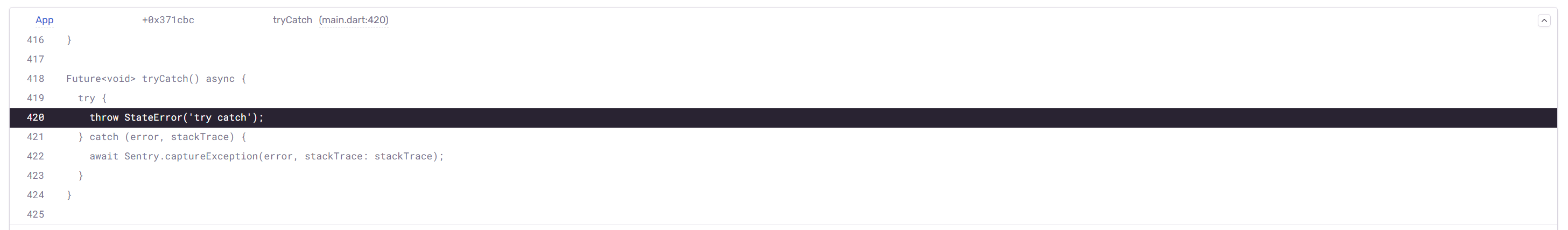 Flutter/Dart source context not shown · Issue #43891 · getsentry/sentry · GitHub