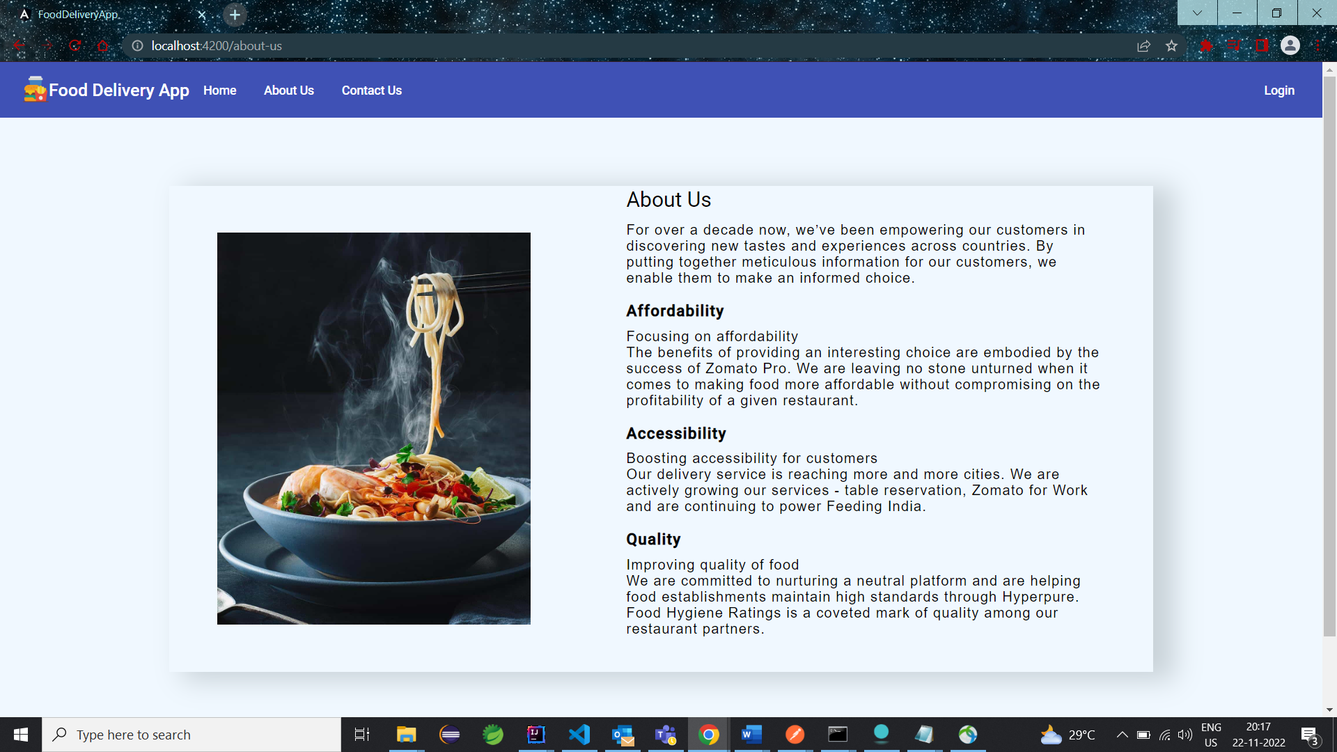 GitHub - imkingofuniverse/FoodDeliveryApplicationAngular