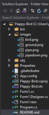 GitHub - jaanviprabhakar/Flappy-Bird: Flappy Bird desktop app using C#