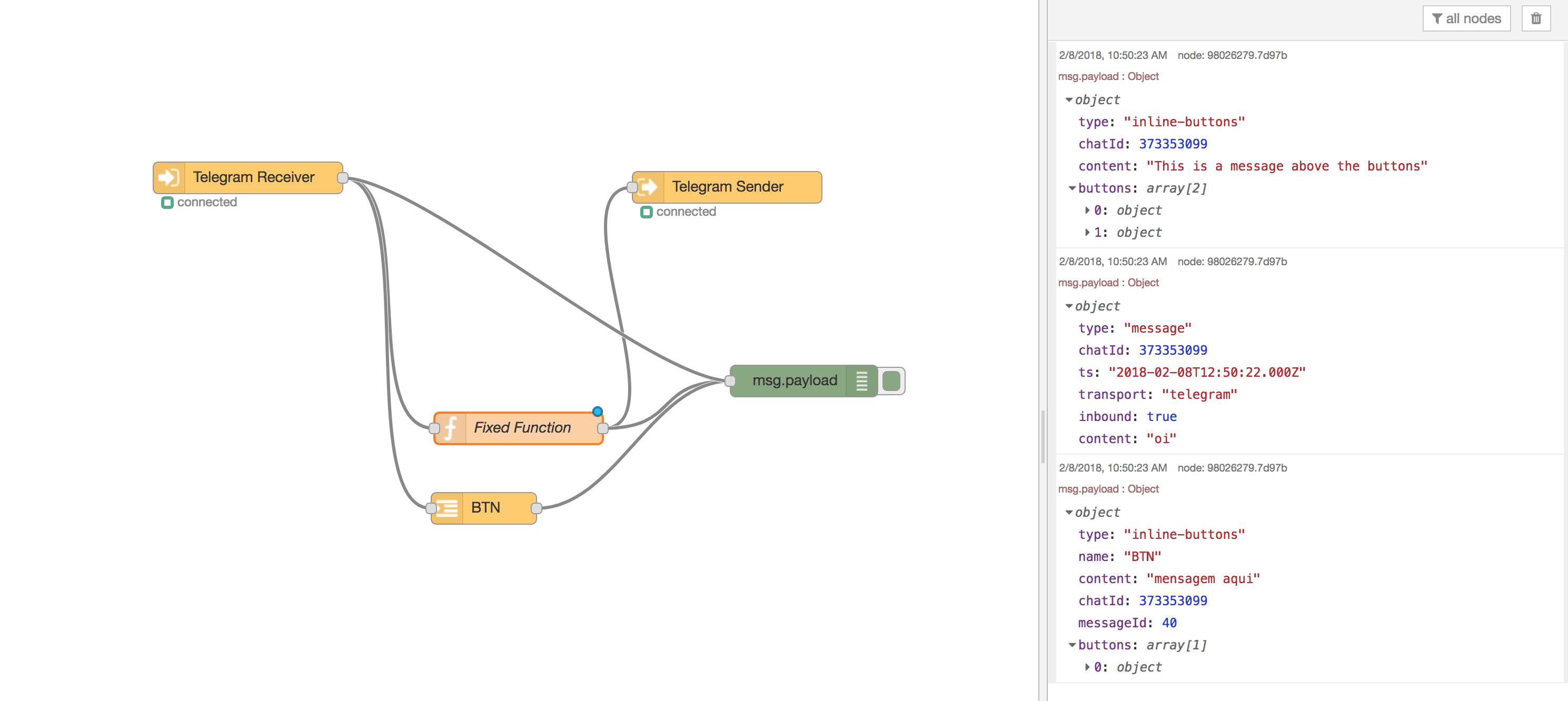 Programmatic function to send buttons · Issue #171 · guidone/node-red-contrib-chatbot · GitHub