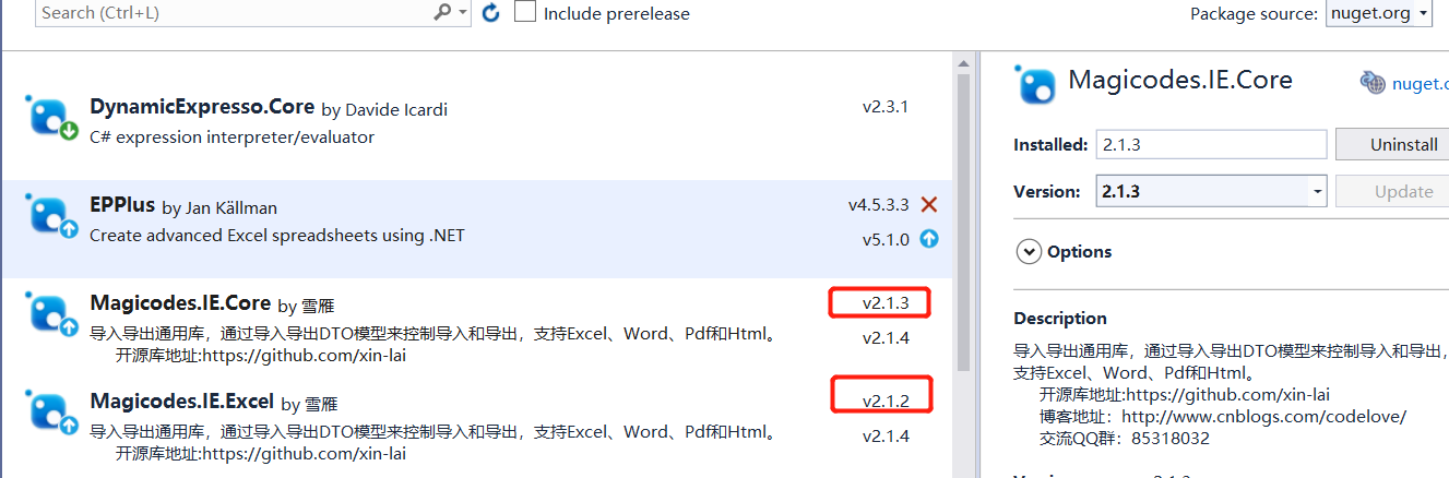 调用new ExcelImporter().import()出现无法找到Save()方法错误 · Issue #89 · dotnetcore/Magicodes.IE · GitHub
