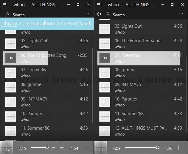 Navigate library while in mini mode · Issue #155 · Ottodix/Eole-foobar-theme · GitHub