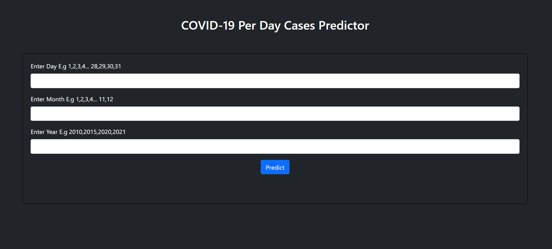 GitHub - ujjwal-dhiman-ai/COVID-19-Per-Day-Cases-Predictor
