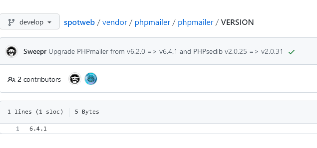 Phpmailer is not compatible with php 81 · Issue #741 · spotweb/spotweb · GitHub
