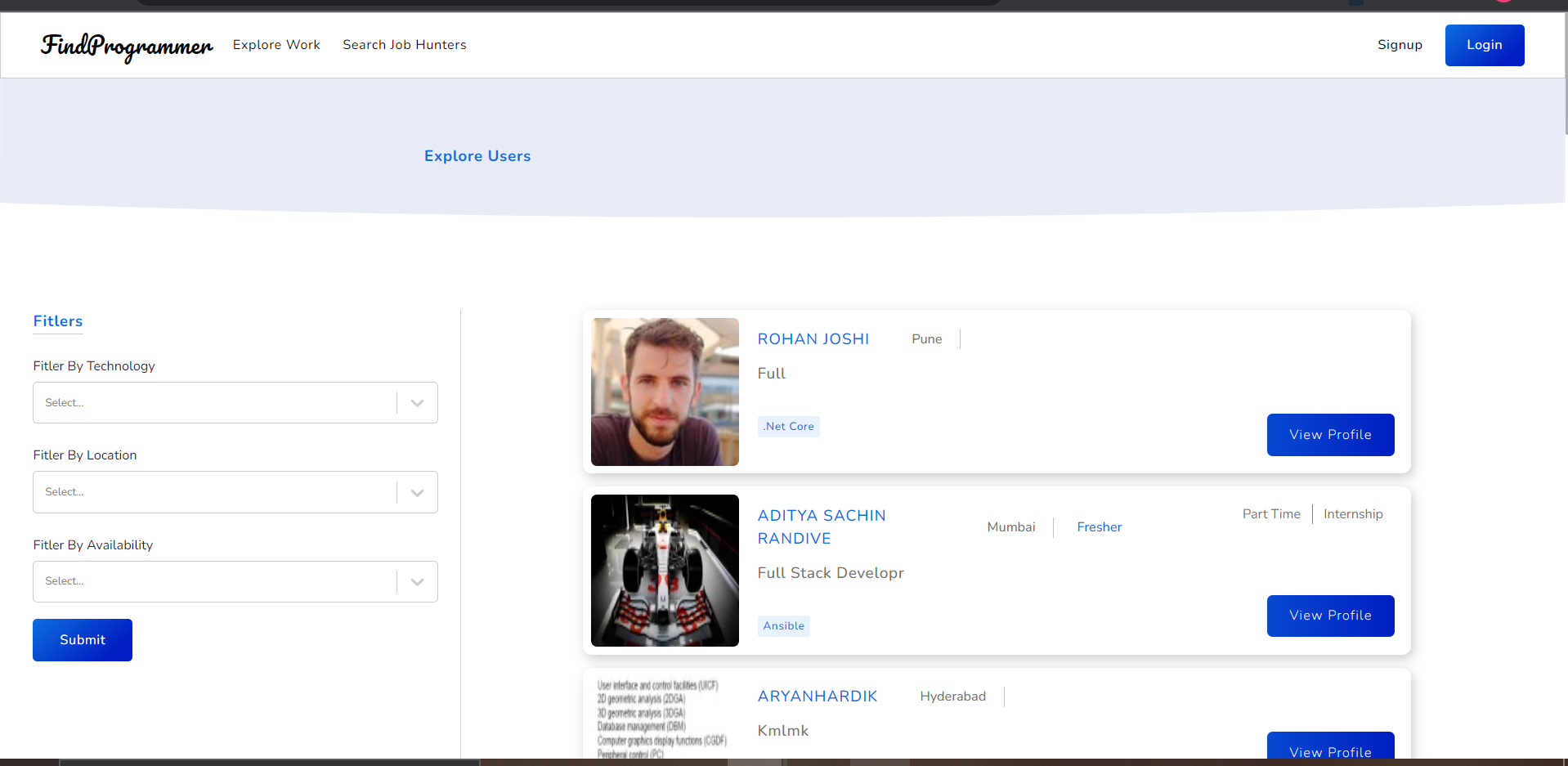 GitHub - Aryan-29/Programmer-Recruiter