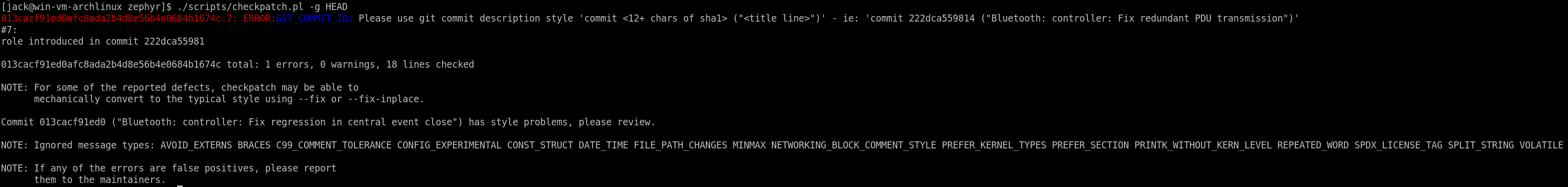 Checkpatch Compliance Errors Do Not Fail Ci · Issue 29960 · Zephyrproject Rtoszephyr · Github