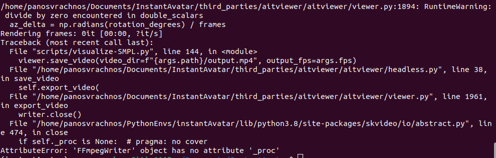 Error on process-sequence.sh · Issue #60 · tijiang13/InstantAvatar · GitHub