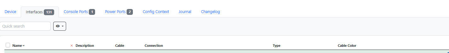Add Cable Type As A Column In The Interfaces Tab For A Device · Netbox Community Netbox 