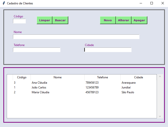 GitHub - YumeDakuzaku/Tkinter: Projeto - Cadastro de clientes com ...