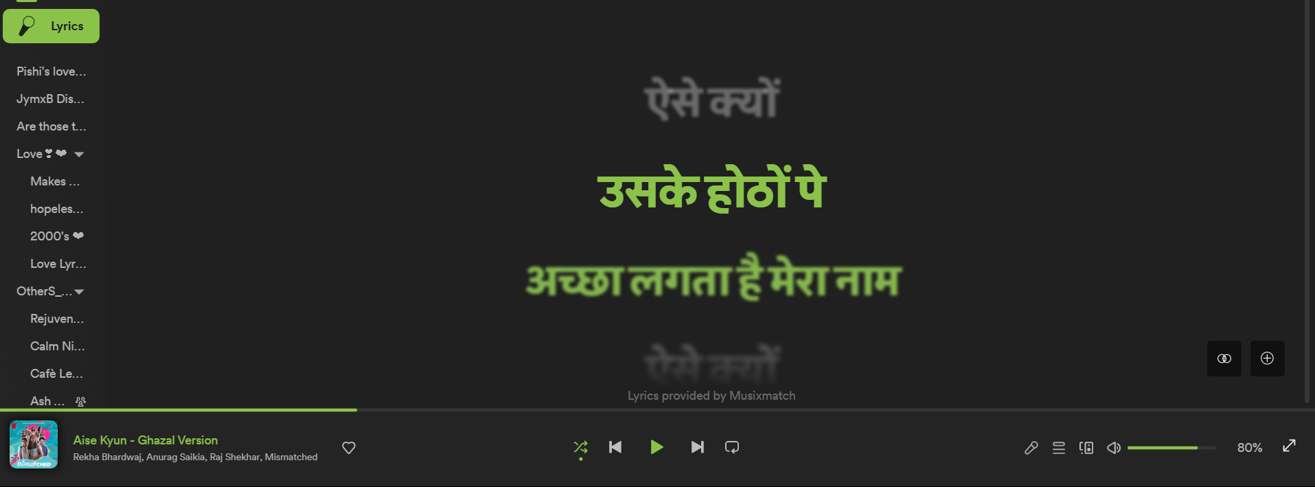 Spotify Romanizes Lyrics but LyricsPlus Won't, Even when the providers are same.... · Issue ...