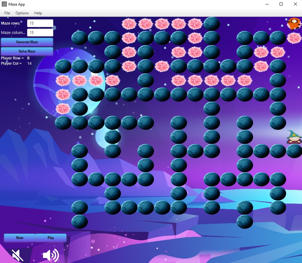 GitHub - idolou/Maze-Application: Built using JAVA and Javafx. Used search algorithms, design ...