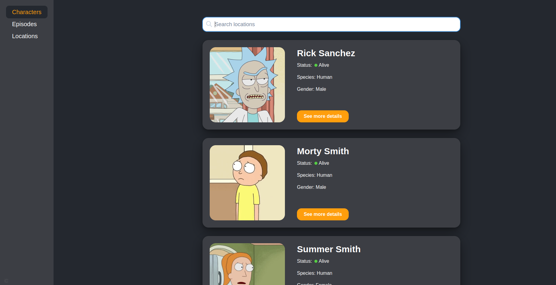 GitHub - JakubZakowicz/gatsby-rick-and-morty-graphql