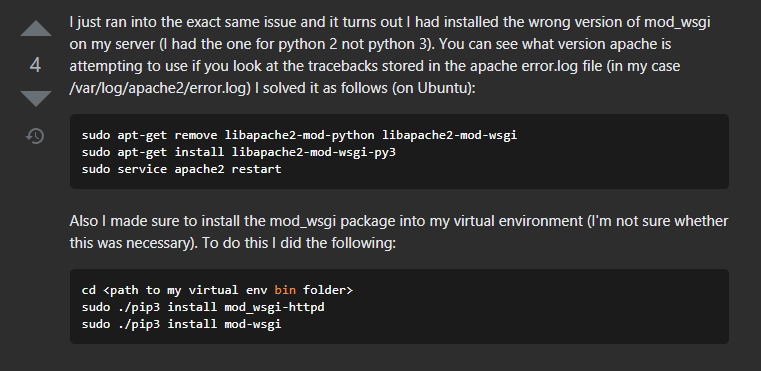 Error While Installing Modwsgi D · Issue 680 · Grahamdumpleton 8179