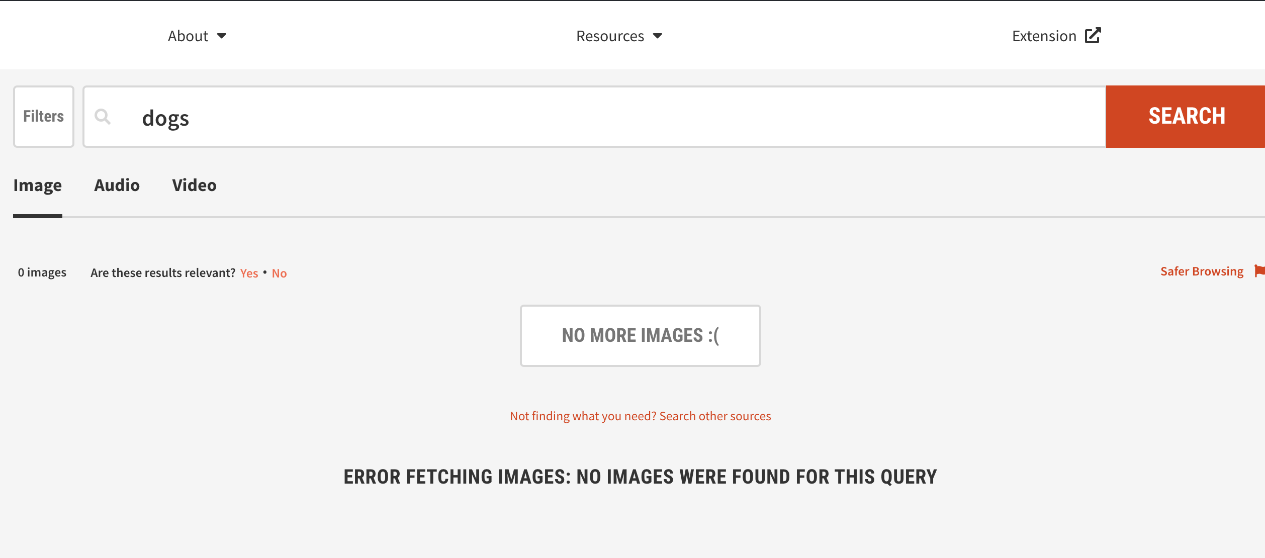 [Feature] Improve visibility of meta search · Issue #85 · WordPress/openverse-frontend · GitHub