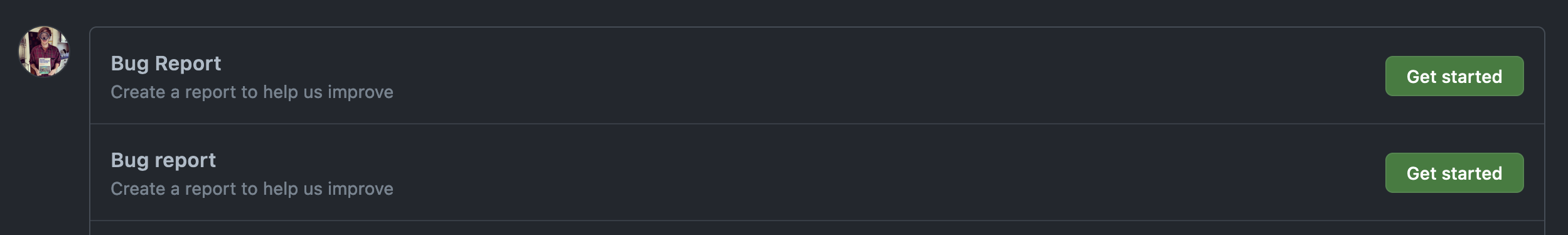 [Bug] Remove duplicate bug report issue template · Issue #1711 ...