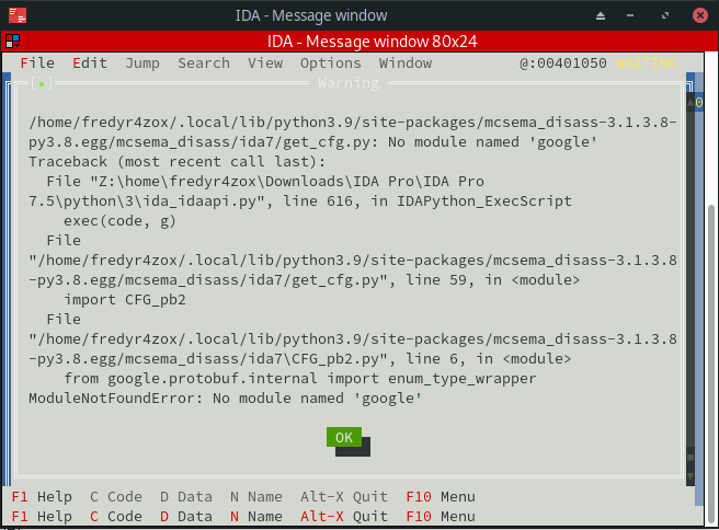 Can't use mcsema-disass · Issue #732 · lifting-bits/mcsema · GitHub