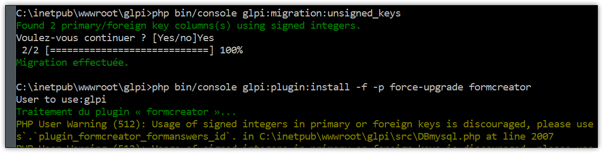 GLPI 10 RC2 / Formcreator ALPHA 3 Unknown column 'glpi_plugin ...