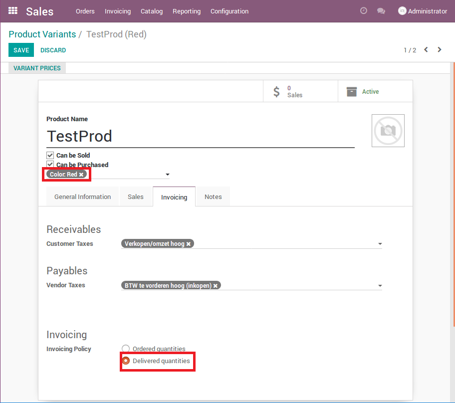 Field Invoicing Policy In Product Variants Is Not Saved Correctly · Issue 22893 · Odooodoo 
