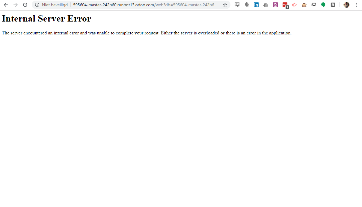 [master] runbot: unable to use base databases - internal server error · Issue #35884 · odoo/odoo ...