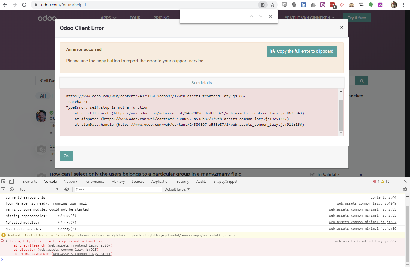 Odoo Help/Forum Issue · Issue #45446 · odoo/odoo · GitHub
