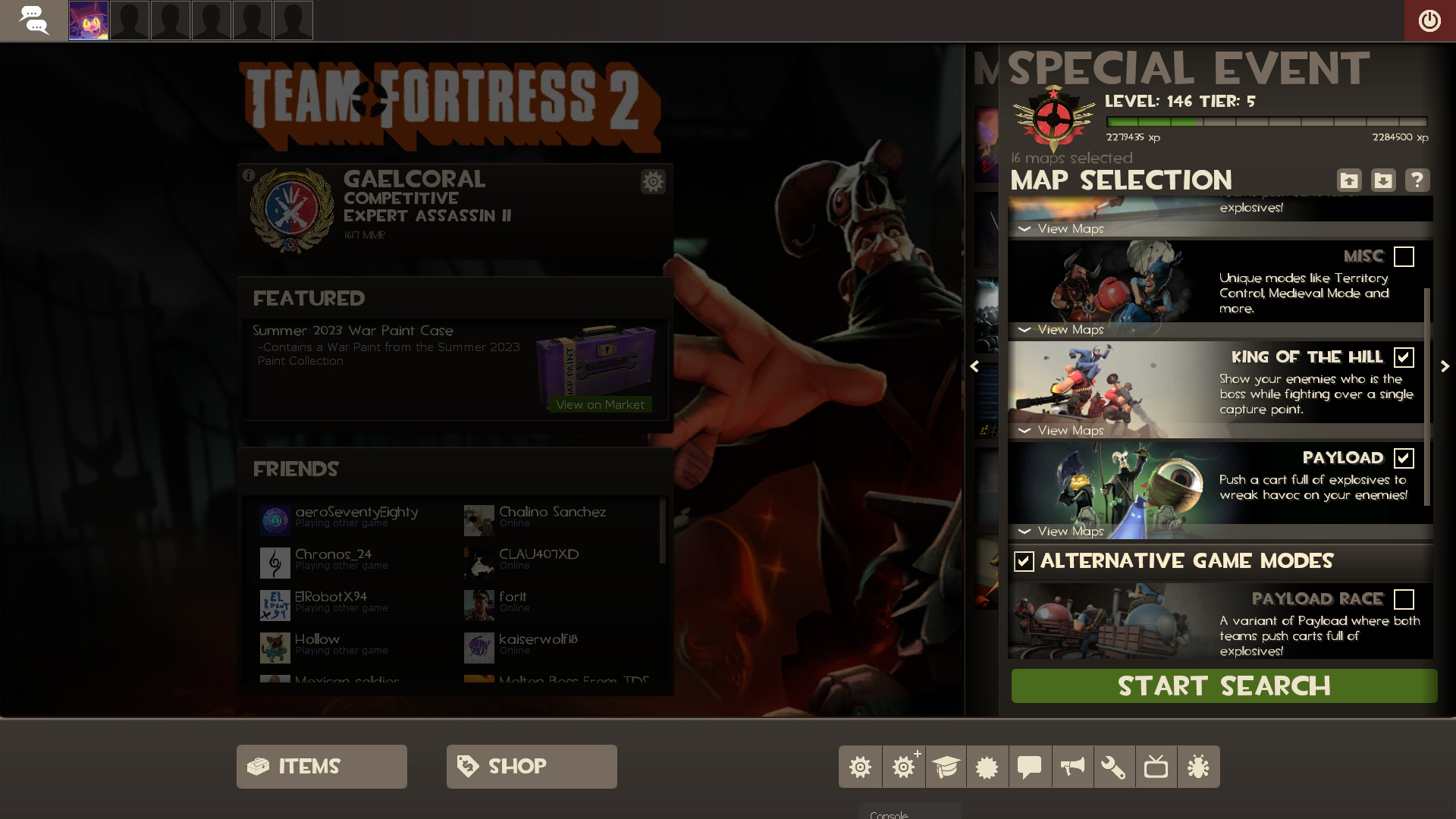 [TF2] [Feature Request] Scream Fortress should have a separate category for Matchmacking ...