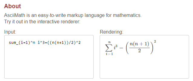 Comparisons with ASCIIMath and ASCIIMath to Latex · Issue #134 ...