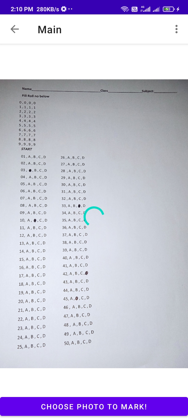 GitHub - JusticeEli/ocr: Enables automation of marking MCQs(Multiple ...