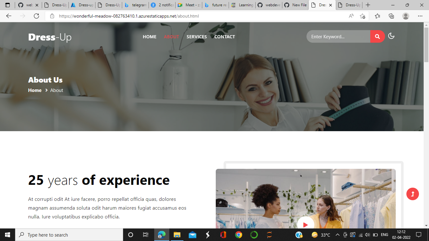 GitHub - kunjetivenkatanandakumar/pro: Here i create a fashion store web apps named dress-up ...