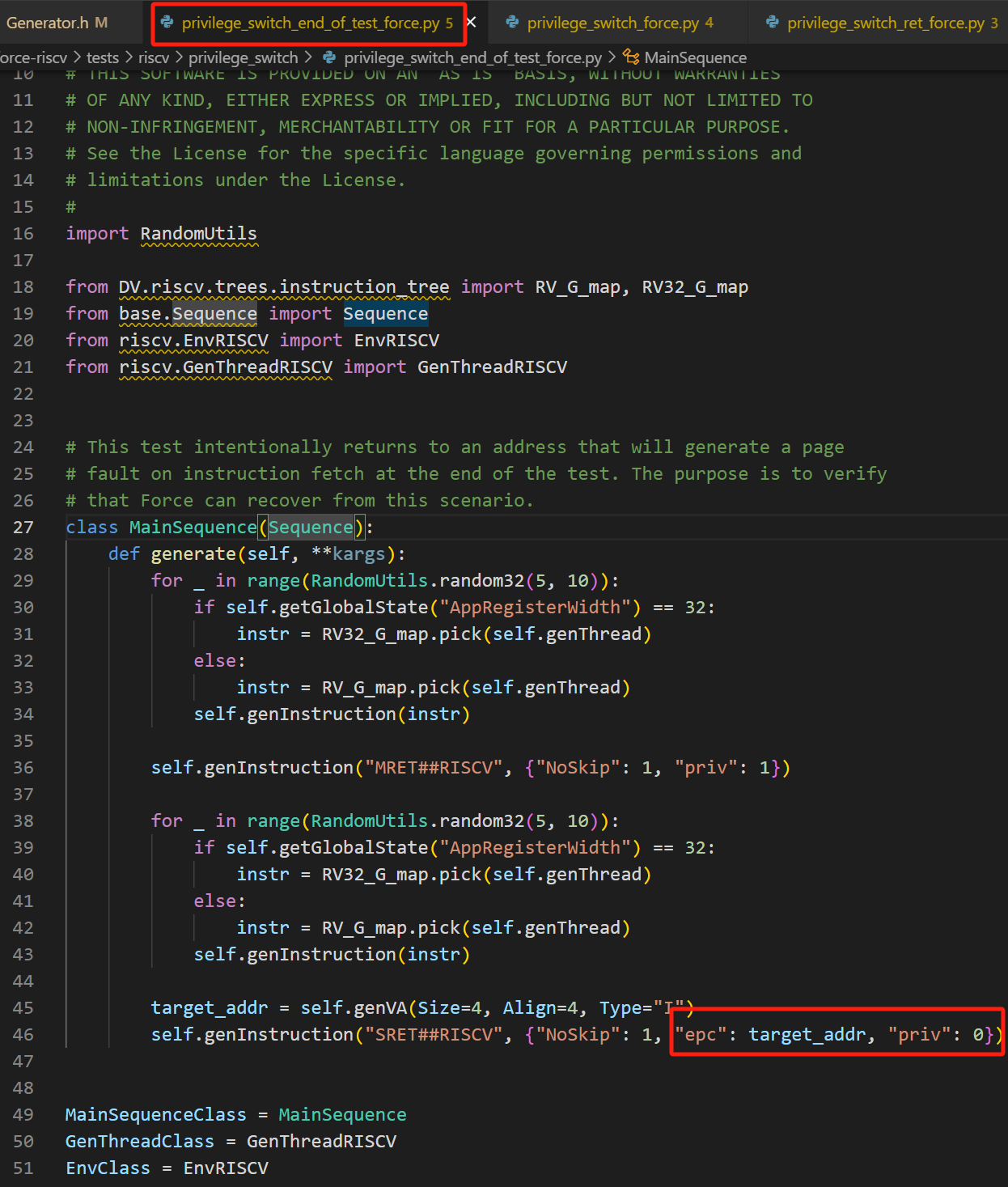 After MRET，not the PC I wanted. HELP · Issue #88 · openhwgroup/force-riscv · GitHub