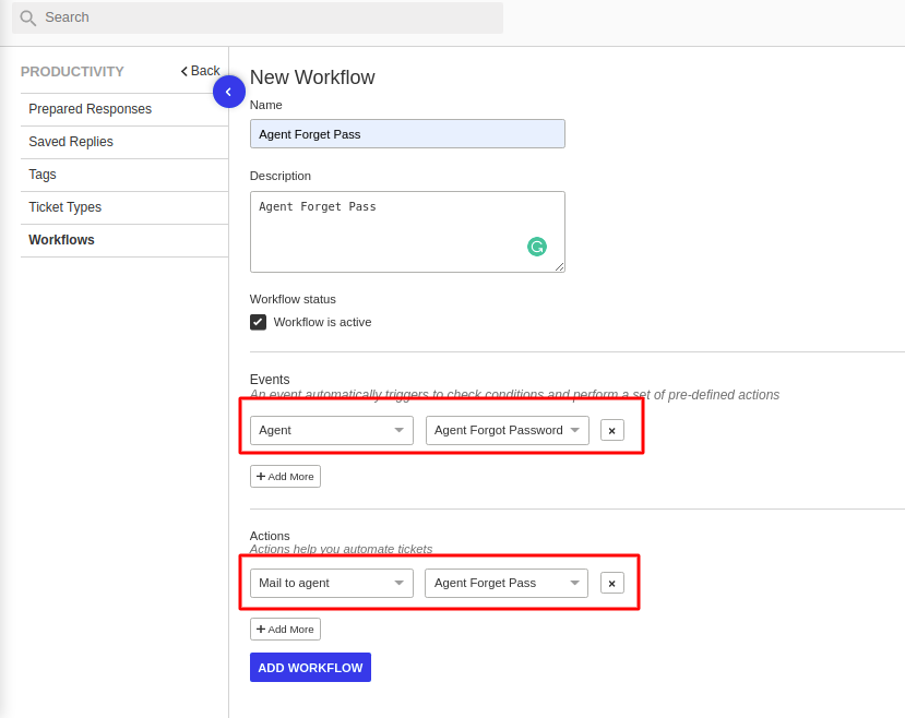 Creating a workflow for agent and customer forget password showing error · Issue #470 · uvdesk ...