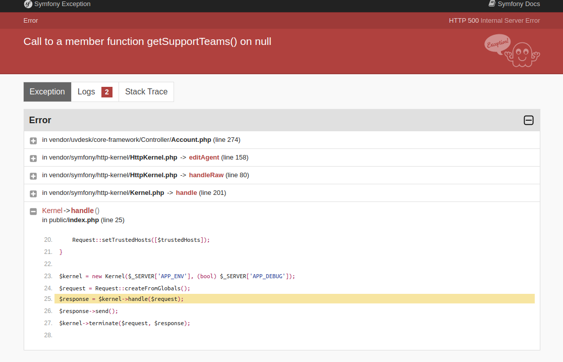 When editing on admin dashboard role of account owner showing error ...