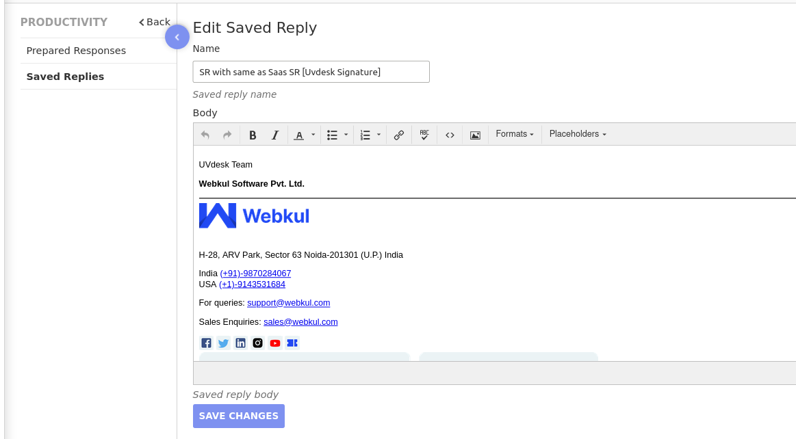 If saved Replies sharing without any group and team to another agent or administrator so here ...