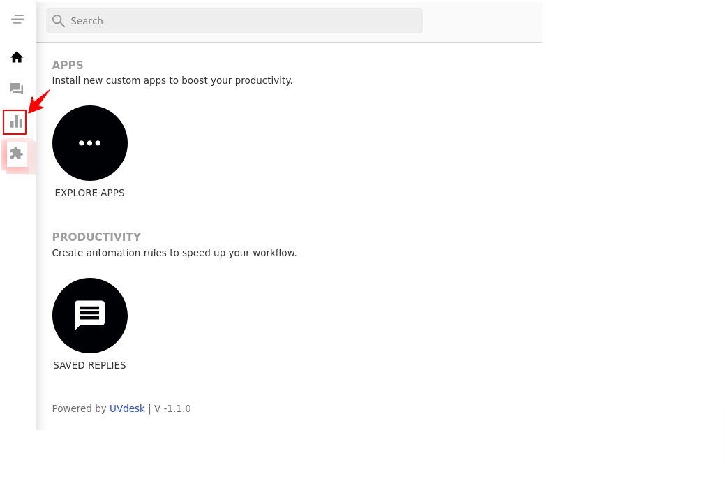 On the agent side should not be showing the reports icon without given any agent activity ...