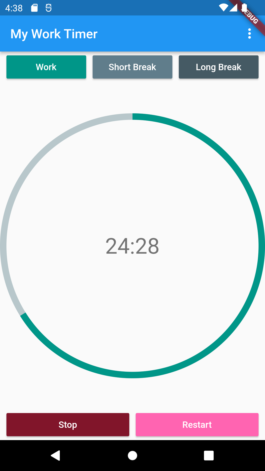 GitHub - gnulitskaya/work-timer: Flutter education app working Timer. Listening to a Stream of Data
